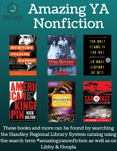 Teen Book Spotlight--Amazing YA Nonfiction!!! | Handley Regional ...