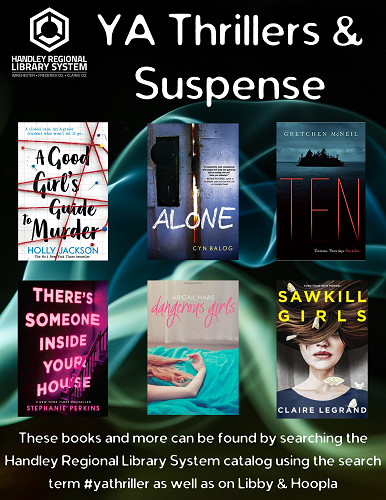 Teen Book Spotlight--Thrillers & Suspense!!! | Handley Regional Library ...