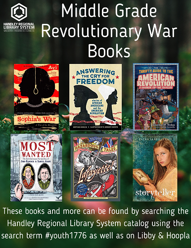 Middle Grade Book Spotlight--Revolutionary War!!! | Handley Regional ...