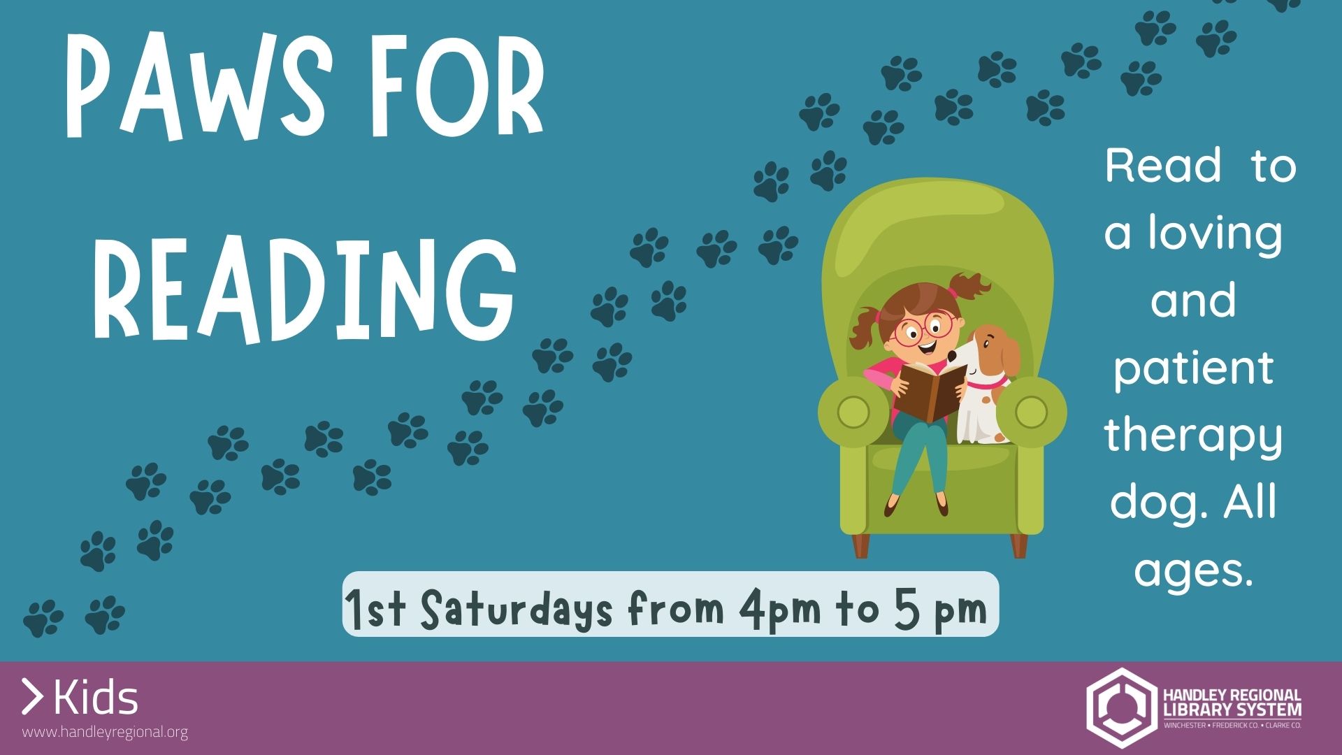 Paws for Reading | Handley Regional Library System