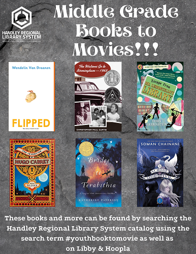 Middle Grade Book Spotlight--Books to Screen Pt. 2 !!! | Handley ...