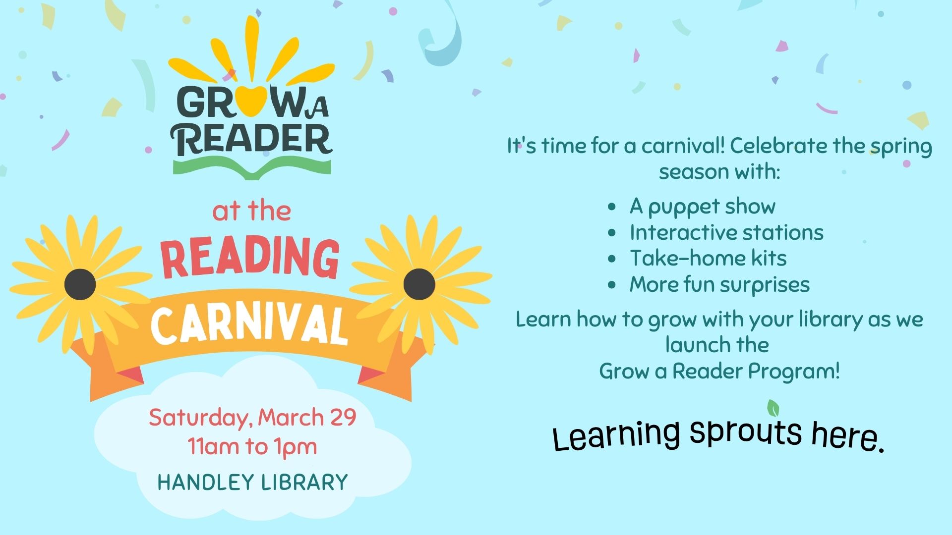 Handley Reading Carnival | Handley Regional Library System