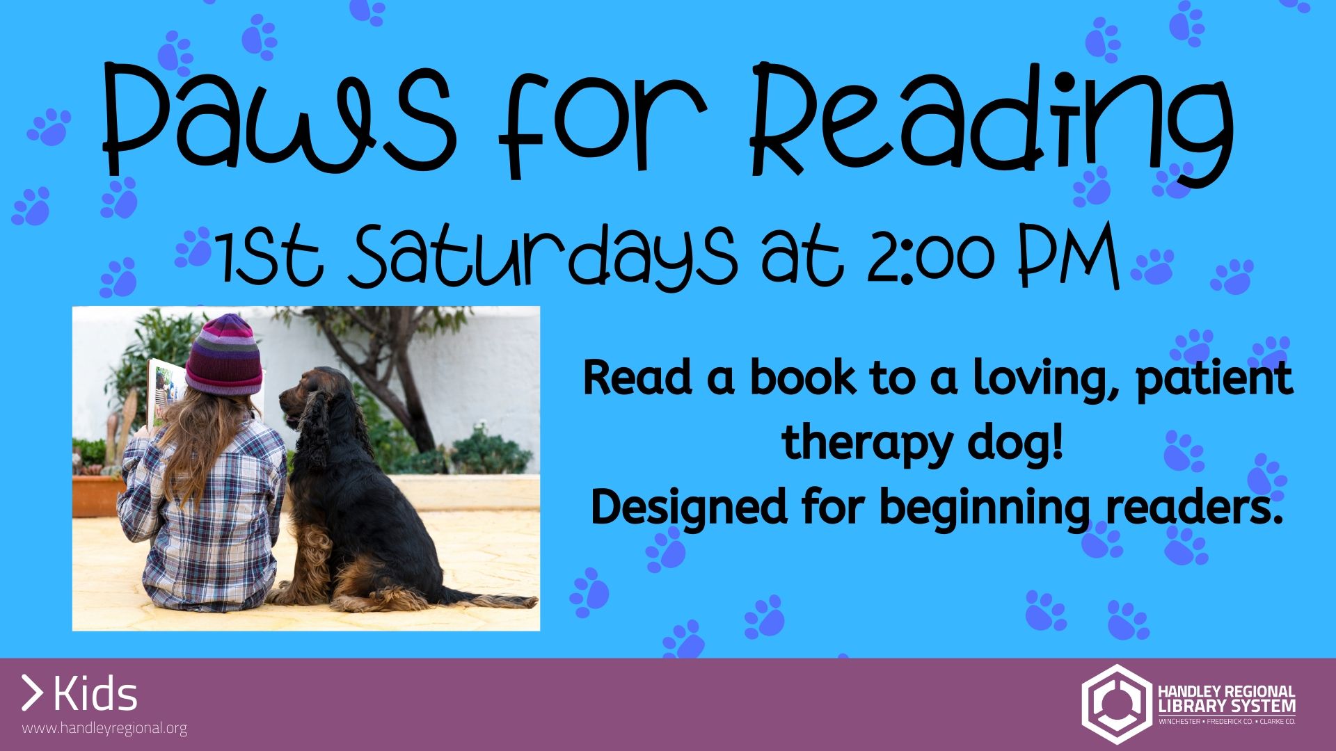 Paws for Reading | Handley Regional Library System
