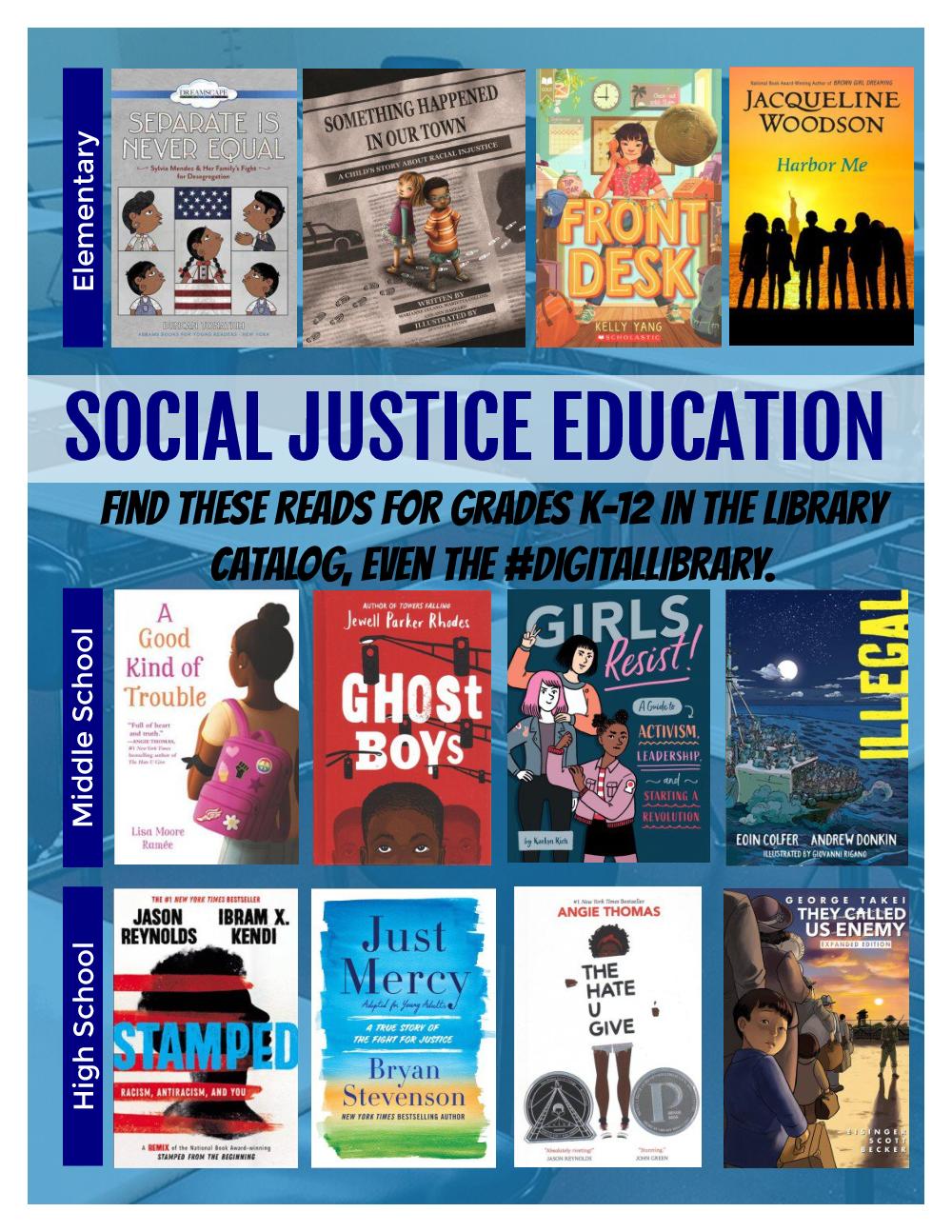 Social Justice Education Reads for Grades K-12 | Handley Regional ...