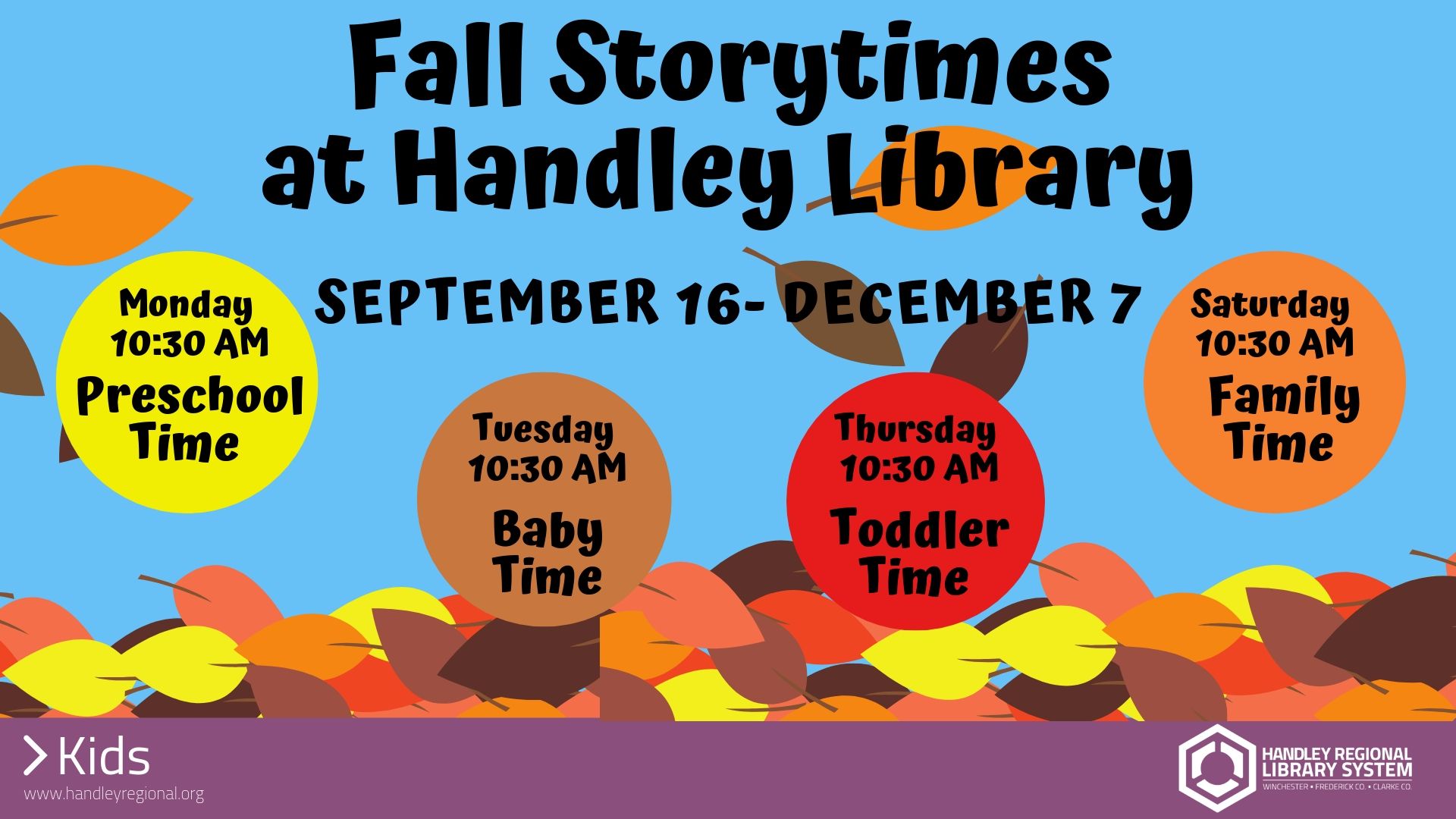 Toddler Time | Handley Regional Library System
