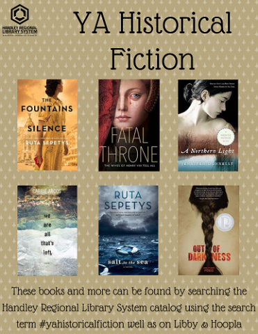 Teen Book Spotlight--Historical Fiction!!! | Handley Regional Library ...