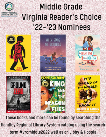 Middle Grade Book Spotlight--22-23 VRC Middle Grade Titles!!! | Handley ...